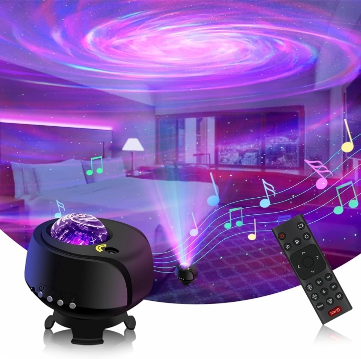 Galaxy Projector Fantasy Aurora - Stjärnprojektor med BT-Högtalare ...