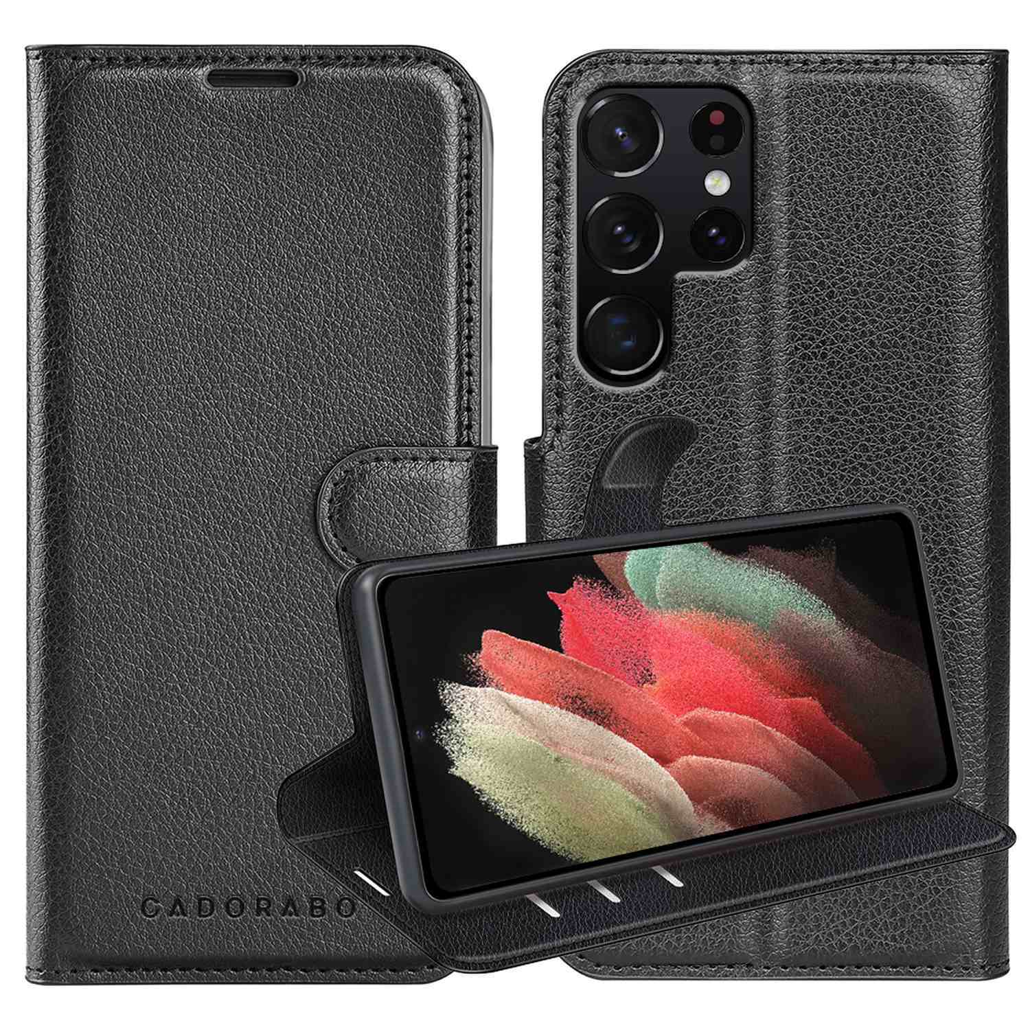 Samsung Galaxy S21 ULTRA Pungetui Cover Case (Sort) | Elgiganten | Elgiganten