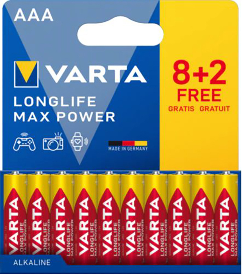Varta Longlife Power AA batteri 7042378 10-pack (röda) - Elgiganten ...