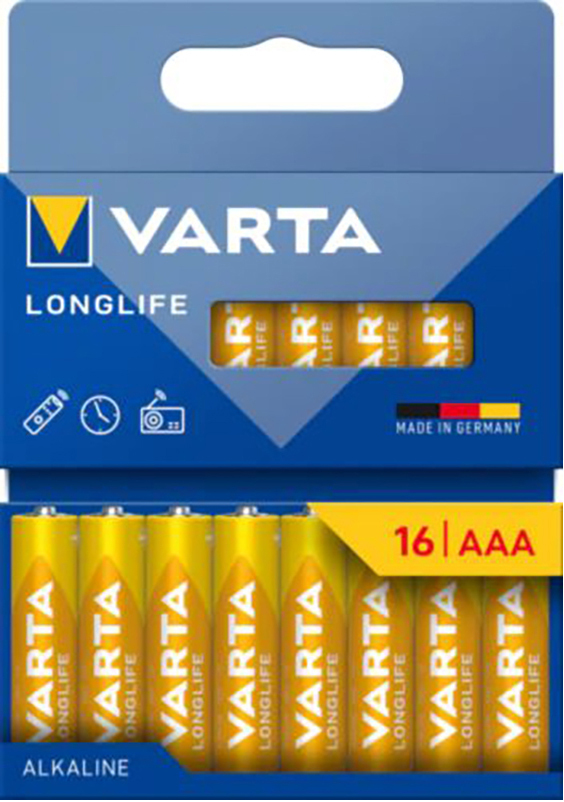 Varta Longlife Power AAA paristot 7042381 16 kpl (keltainen) - Gigantti ...