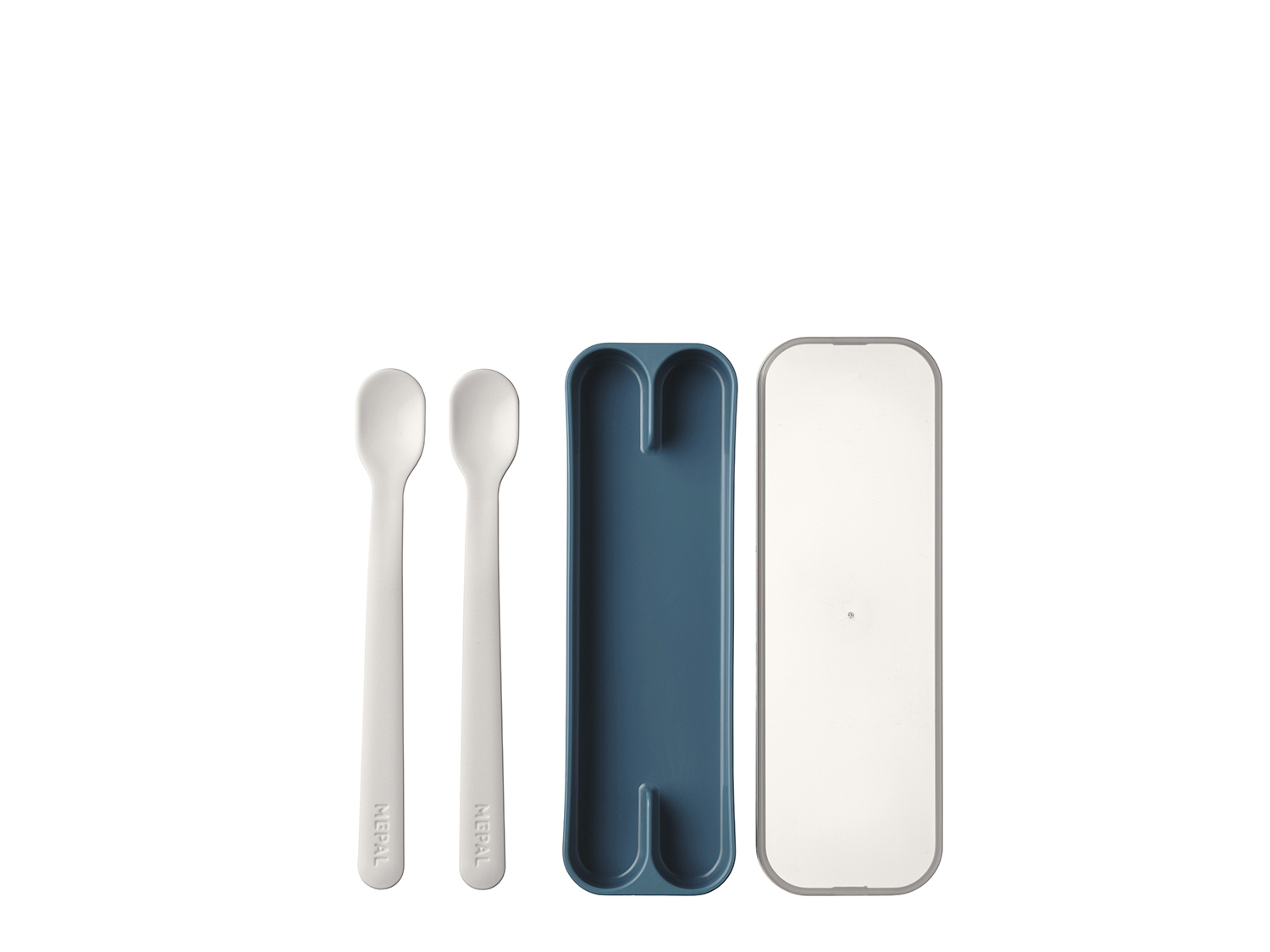 Mepal Mio Feeding spoon 16.5 cm 2 pcs Dark blue - Elkjøp | Elkjøp