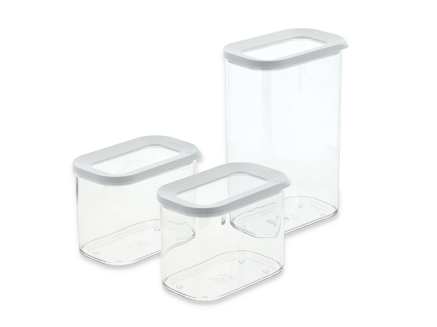 Mepal Modula Storage box 3 pcs Transparent - Elkjøp | Elkjøp