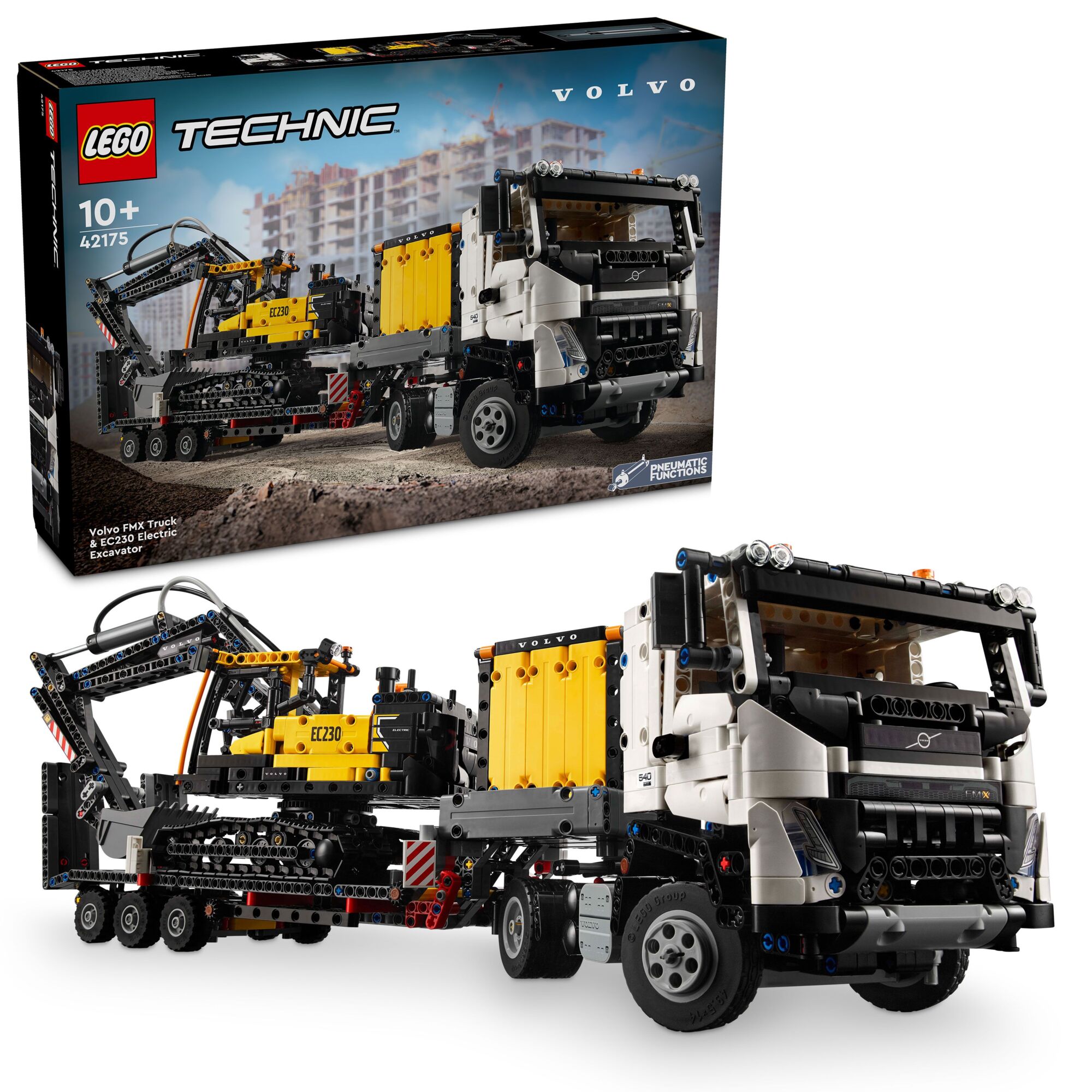LEGO Technic Volvo FMX lastbil & EC230 elgrävmaskin 42175 - Elgiganten ...