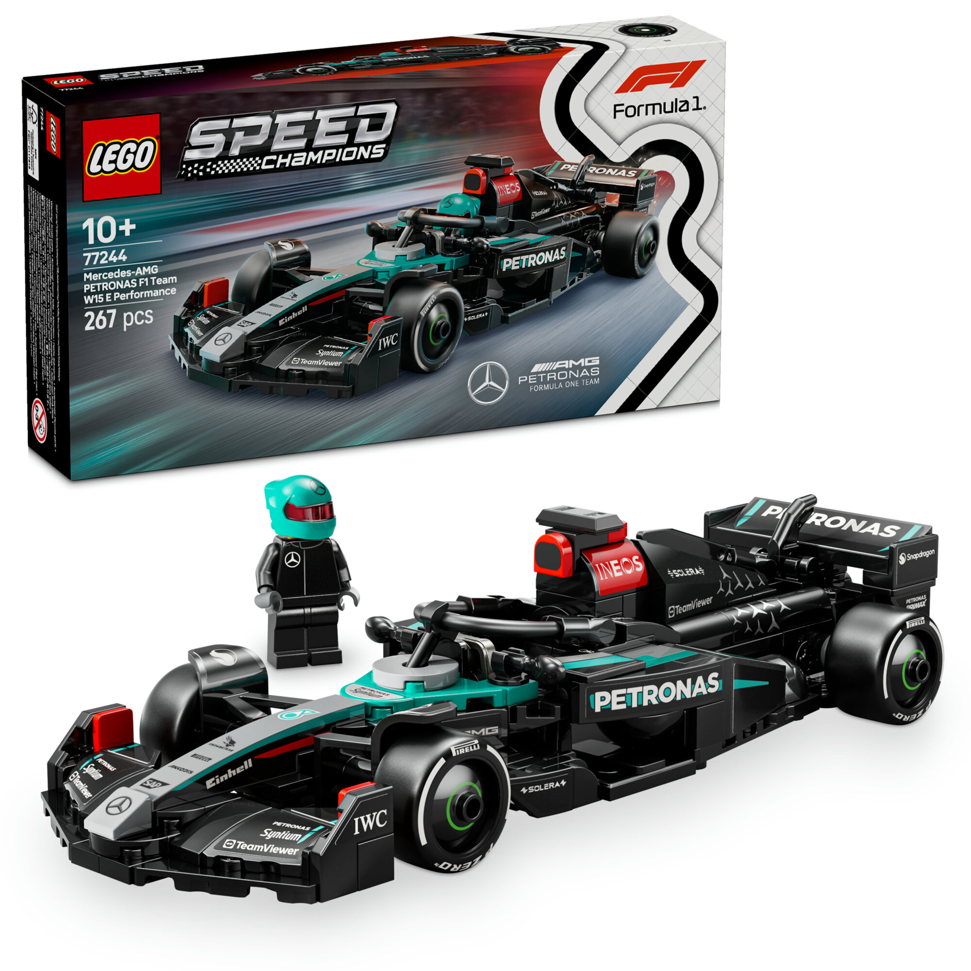 LEGO Speed Champions Mercedes-AMG F1 W15-racerbil 77244 | Elgiganten ...