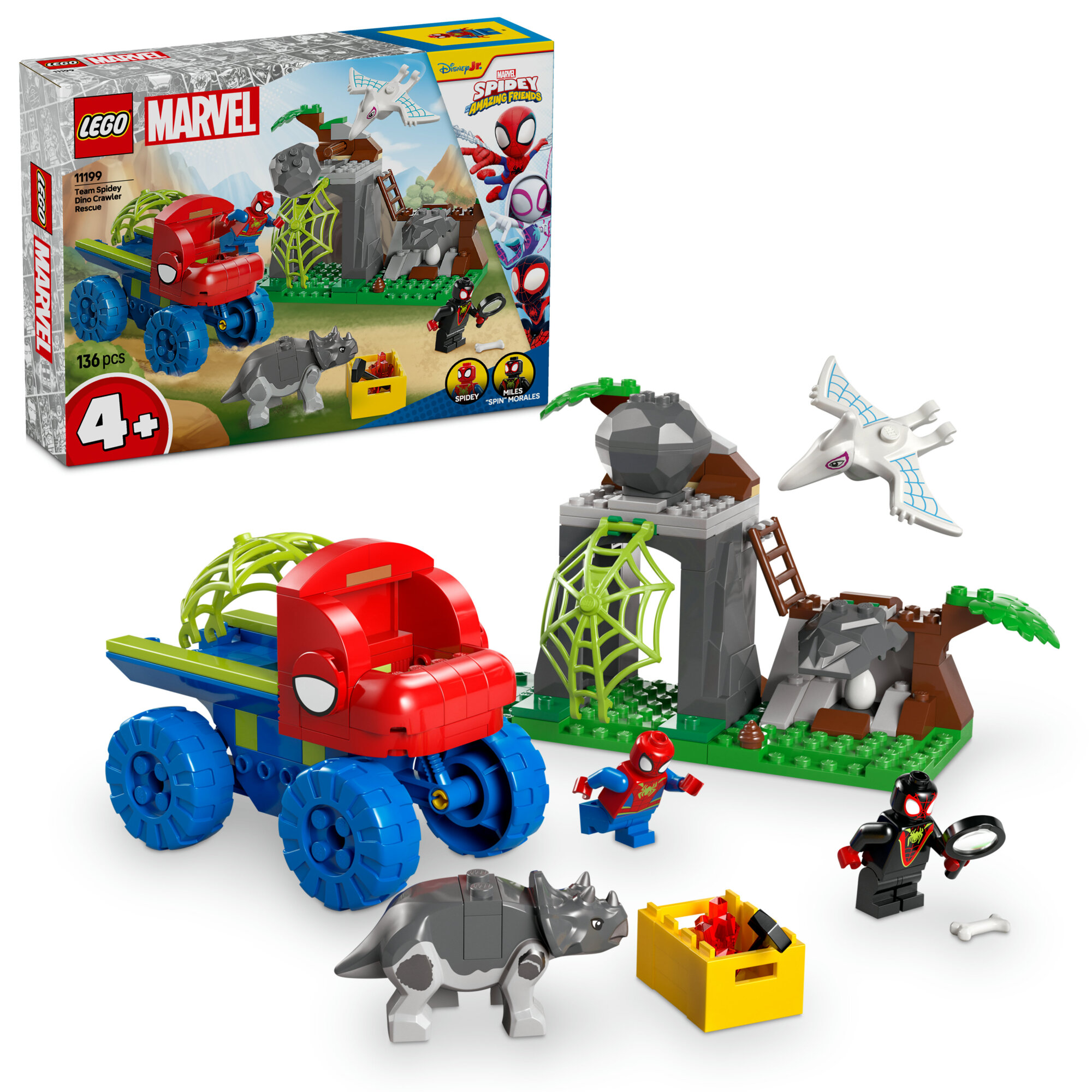 LEGO Spidey Team Spideys räddning med Dino Crawler 11199 - Elgiganten ...