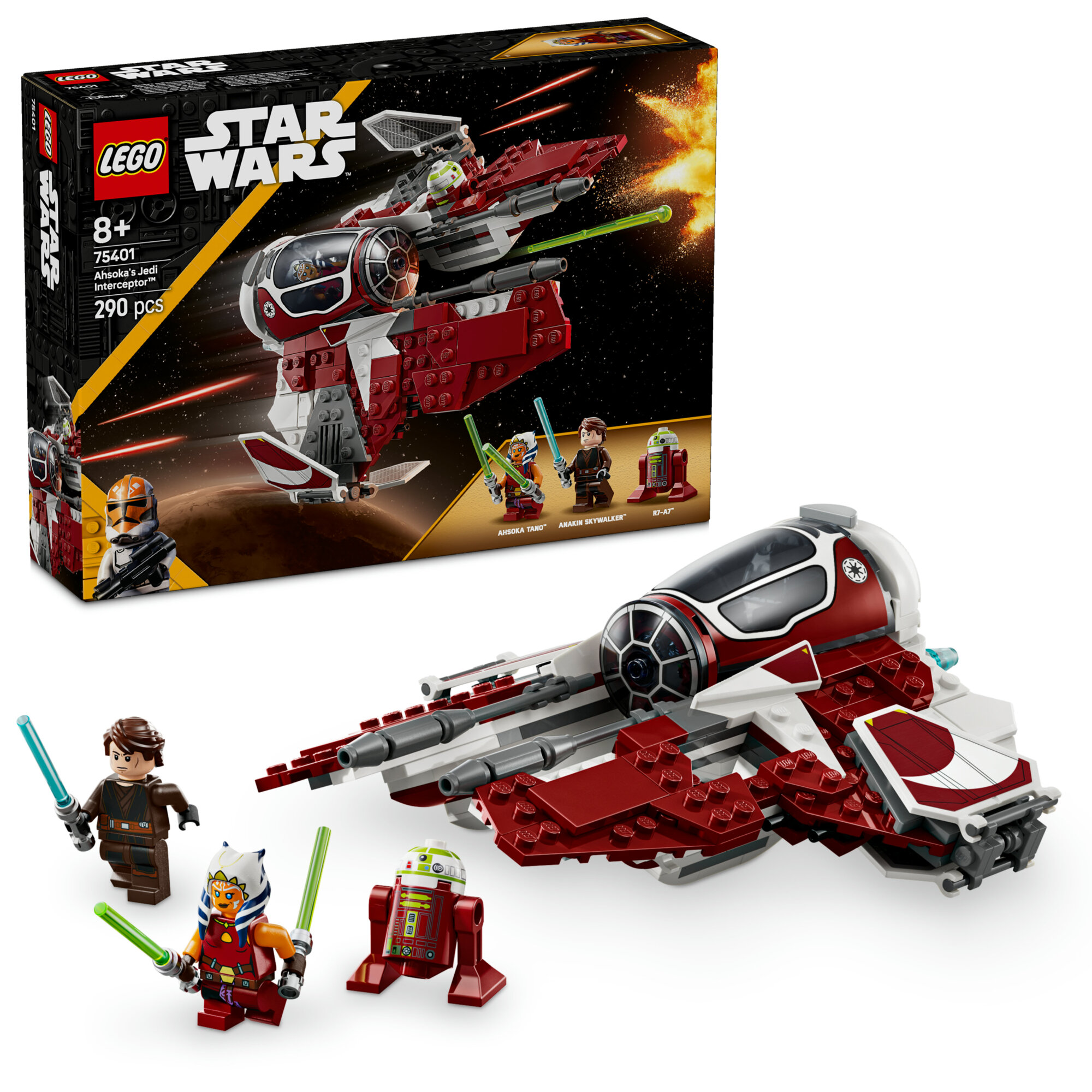 LEGO Star Wars Ahsokas Jedi Interceptor 75401 | Elgiganten | Elgiganten