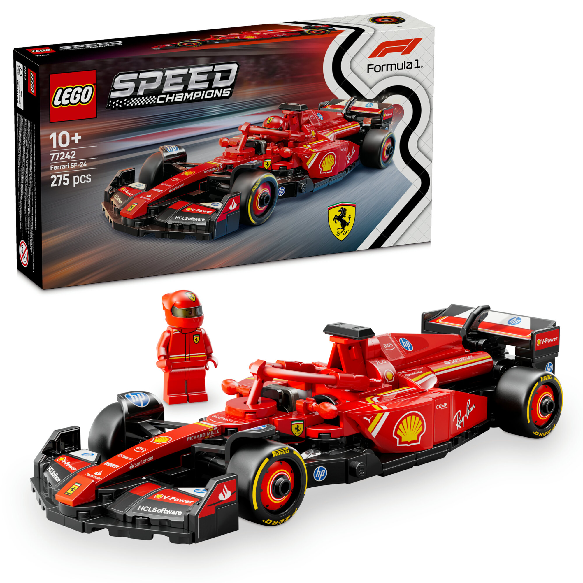 LEGO Speed Champions Ferrari SF-24 F1-racerbil 77242 | Elgiganten ...