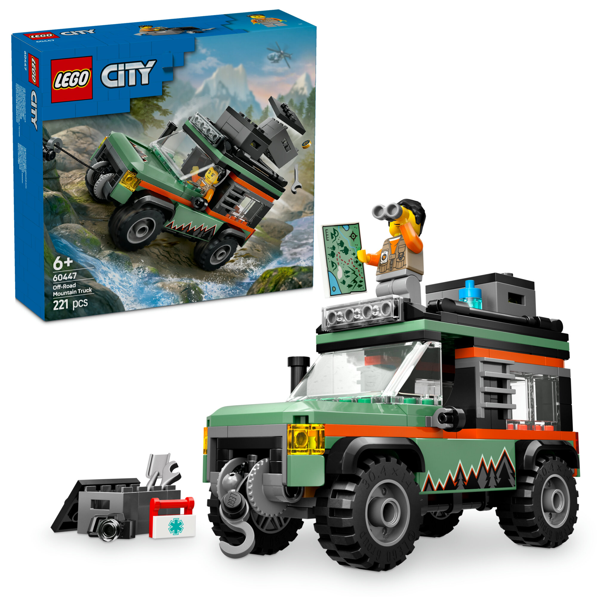 LEGO City Firhjulstrukket bjerg-offroader 60447 | Elgiganten | Elgiganten