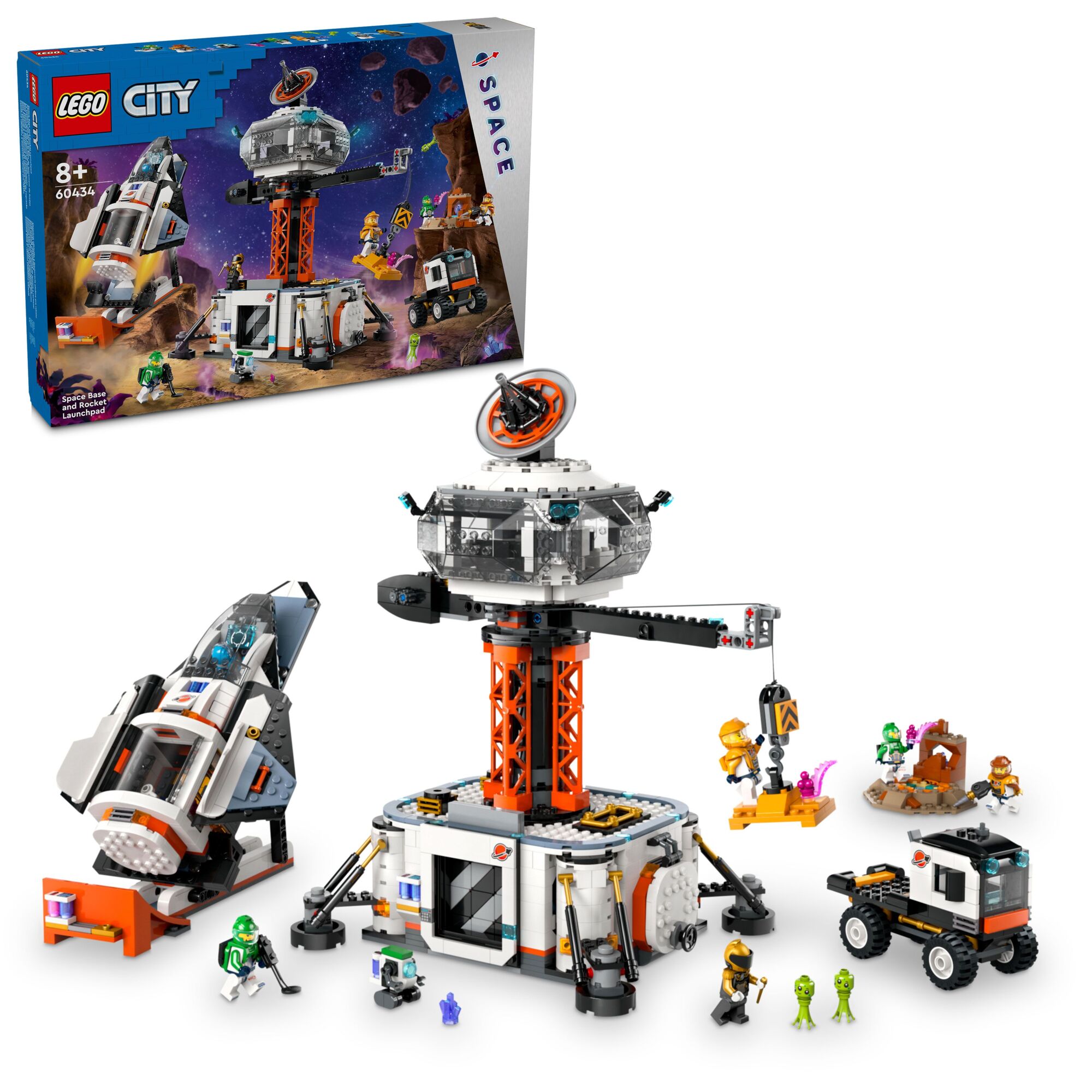 LEGO City Rymdbas och raketuppskjutningsramp 60434 - Elgiganten ...