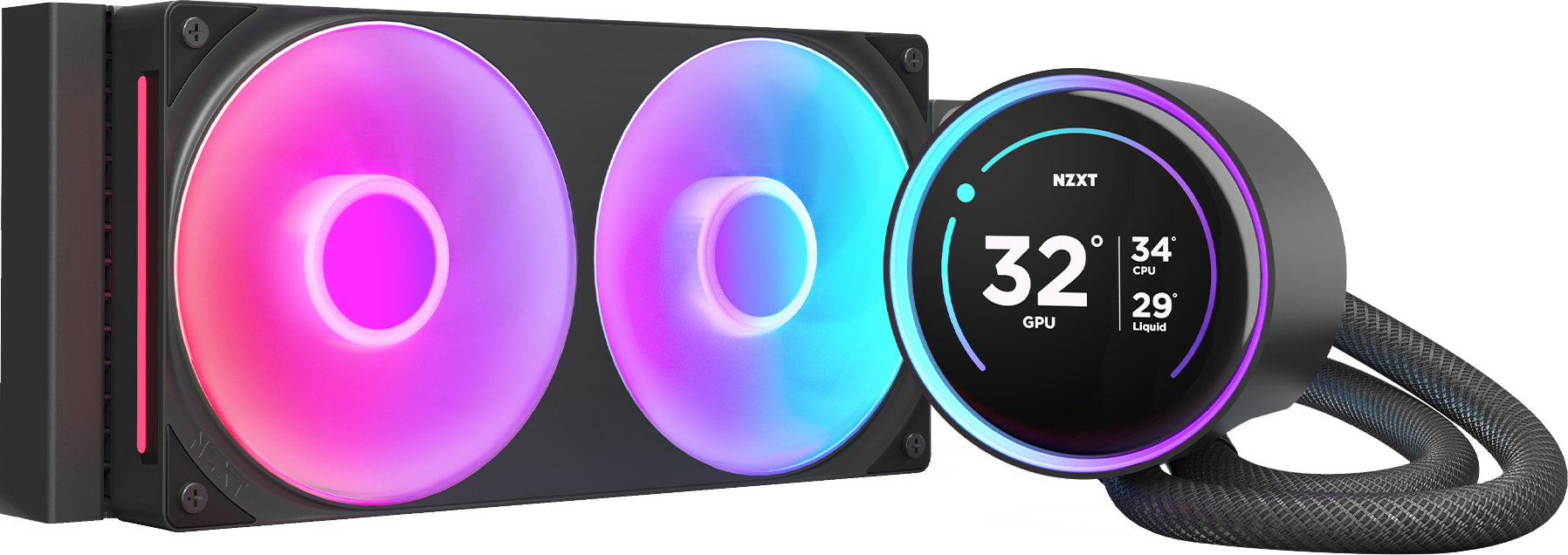 NZXT Kraken 240 Elite V2 RGB CPU vannkjøler (sort) - Elkjøp | Elkjøp