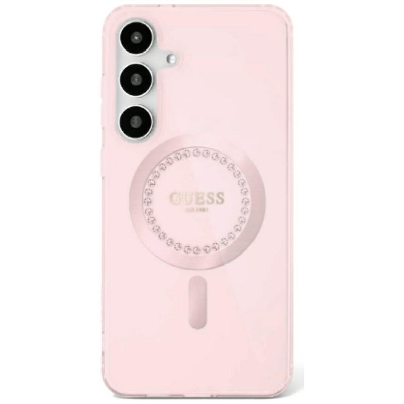 Guess Rhinestone MagSafe skal Samsung Galaxy S25 - Pink - Elgiganten ...