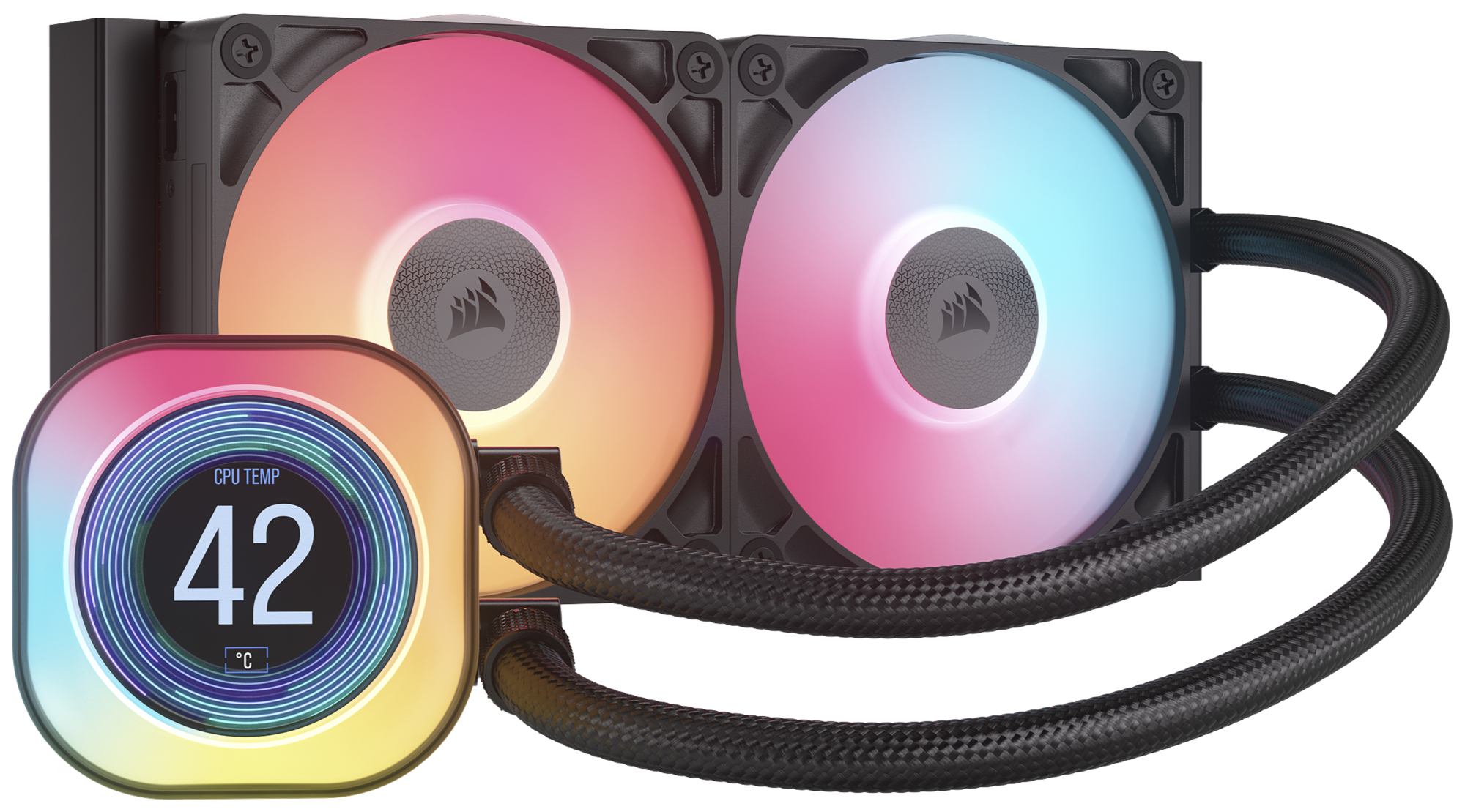 Corsair iCUE LINK TITAN 240mm RX LCD CPU vattenkylare (svart ...