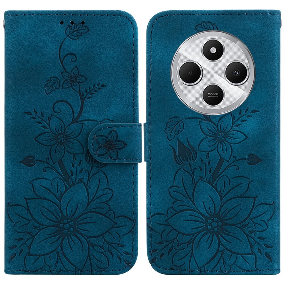 Til Xiaomi Redmi 14C 4G Cover Lily Flower Imprint Telefoncover med ...