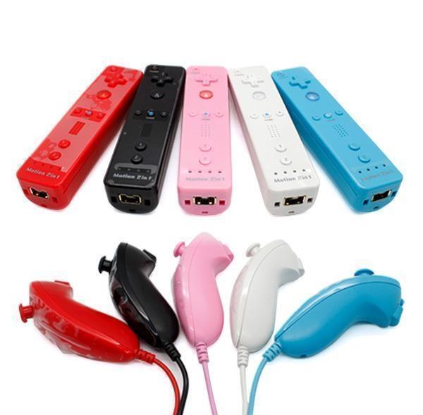 Kompatibel med Wii & Wii U Controller Set Motion Plus Bulk Pink | Elgiganten | Elgiganten