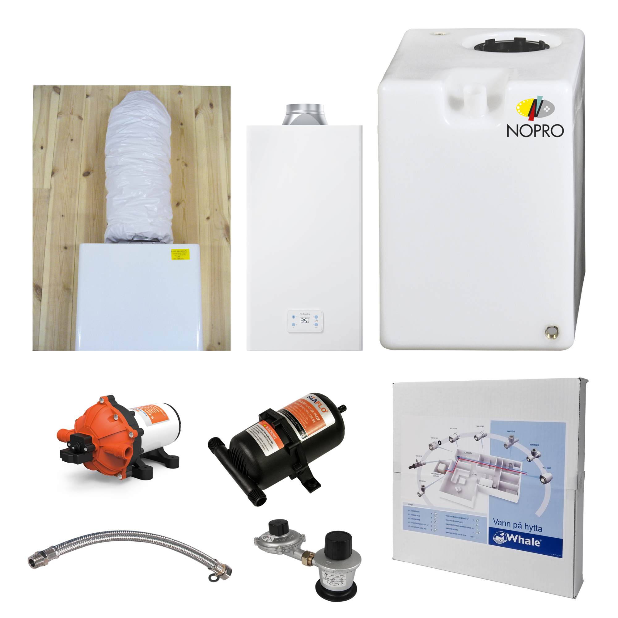 Vattenpaket - 12V/Gasol/tank - Elgiganten - Elgiganten