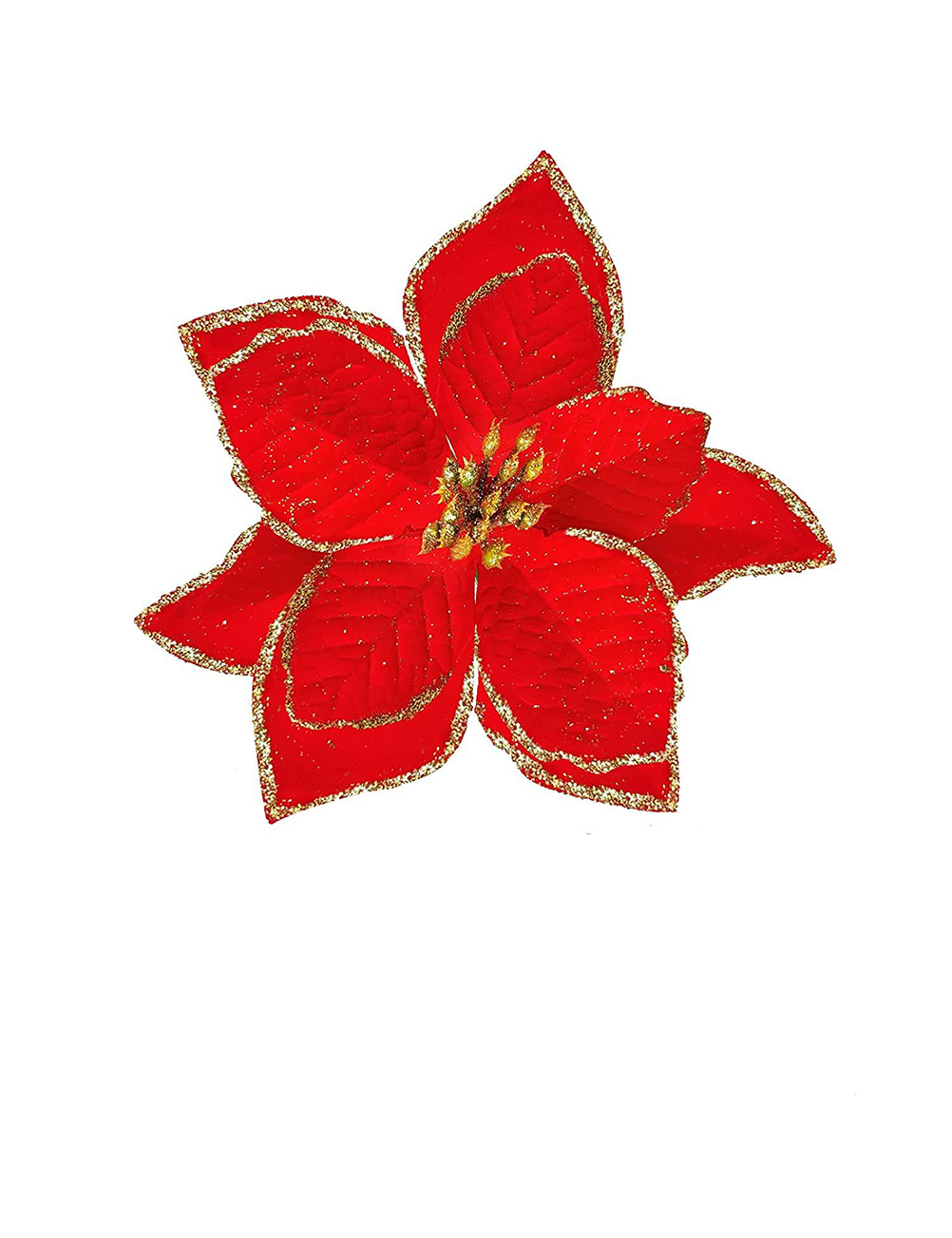 Julestjerner kunstige blomster Julepynt 12-pak Rød | Elgiganten | Elgiganten