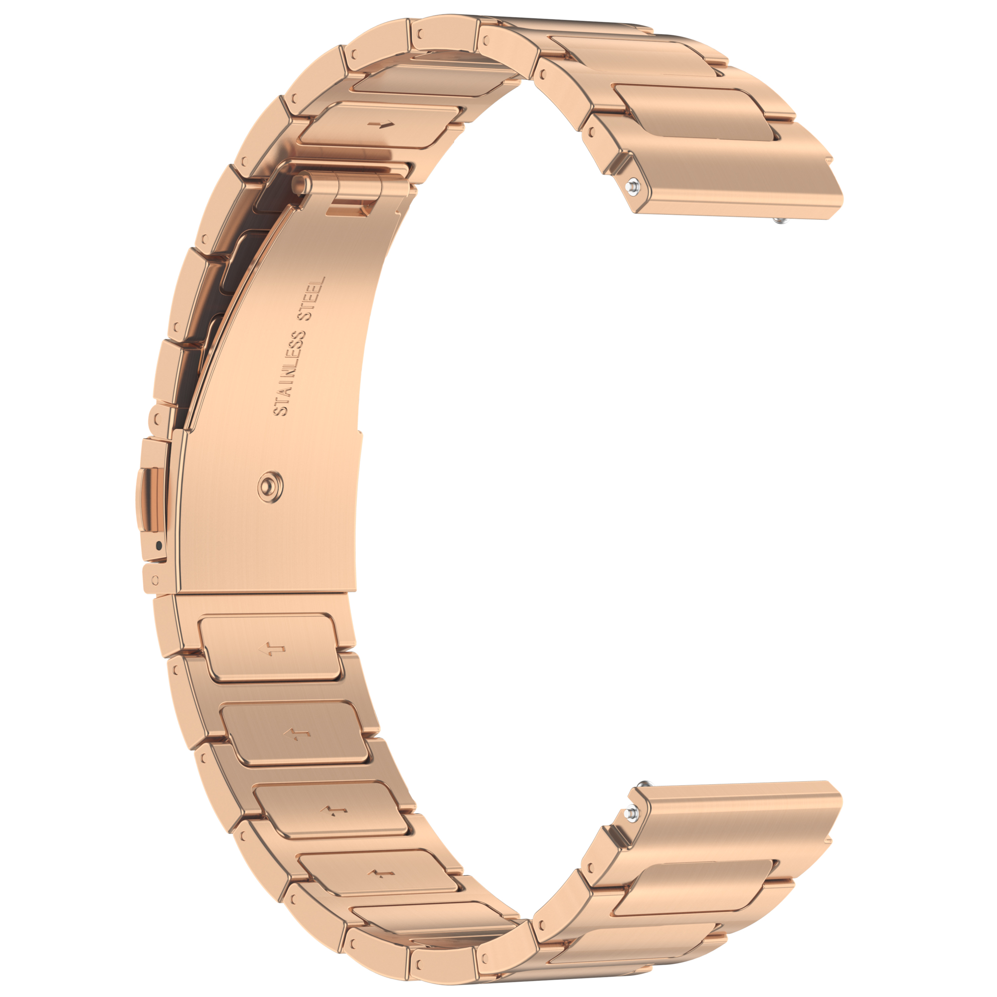 22 mm teräsranneke, Samsung, Huawei Ruusukulta - Gigantti verkkokauppa