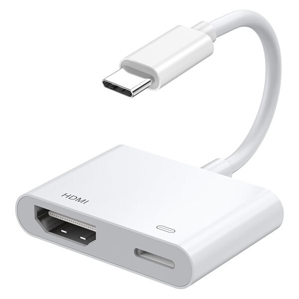USB-C til HDMI + USB-C-adapter med høj opløsning | Elgiganten | Elgiganten