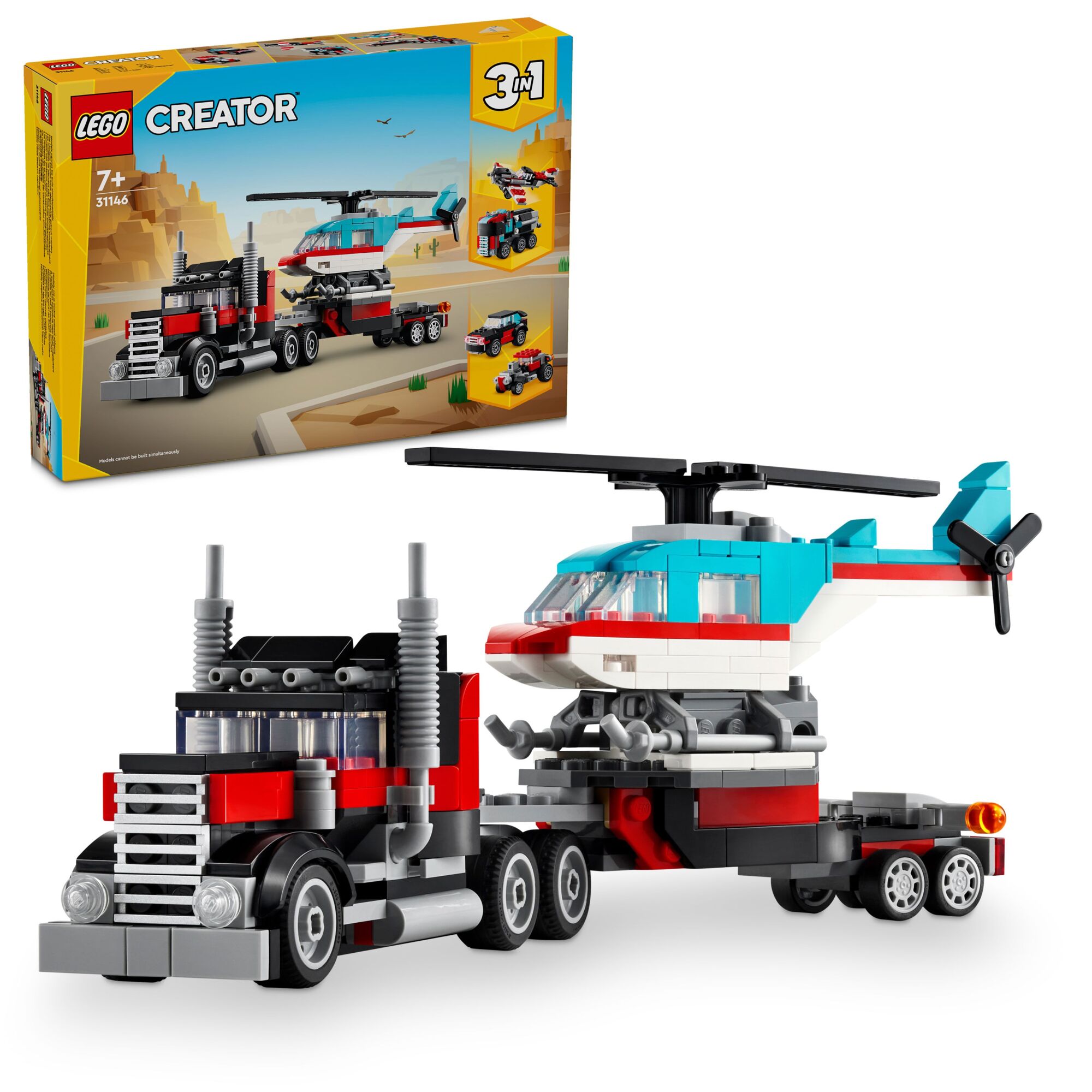 LEGO Creator Lava-auto ja helikopteri 31146 - Gigantti verkkokauppa