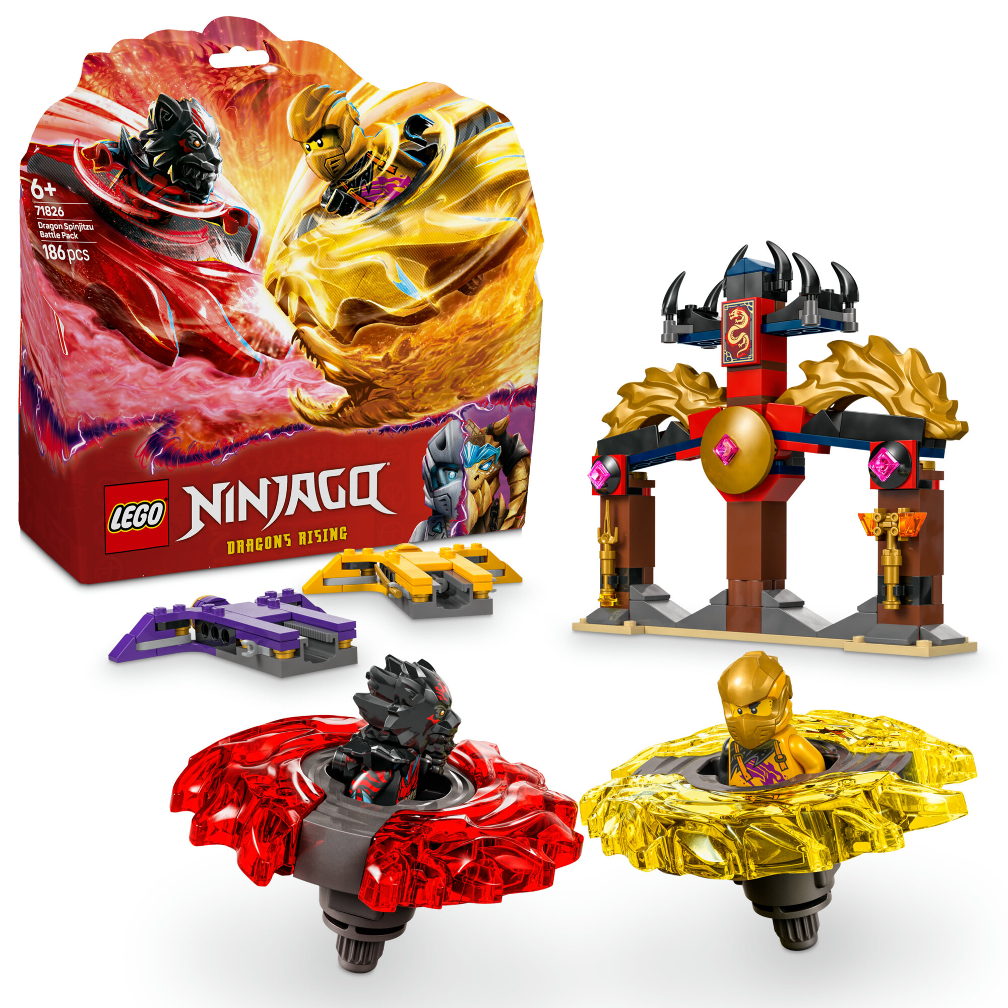 LEGO Ninjago Spinjitzu-lohikäärmetaistelupaketti 71826 - Gigantti ...