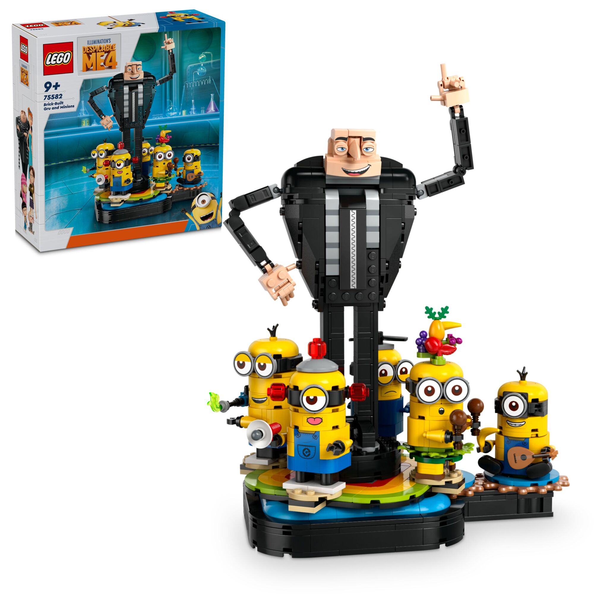 LEGO Despicable Me Klossbyggd Gru med minioner 75582 - Elgiganten ...