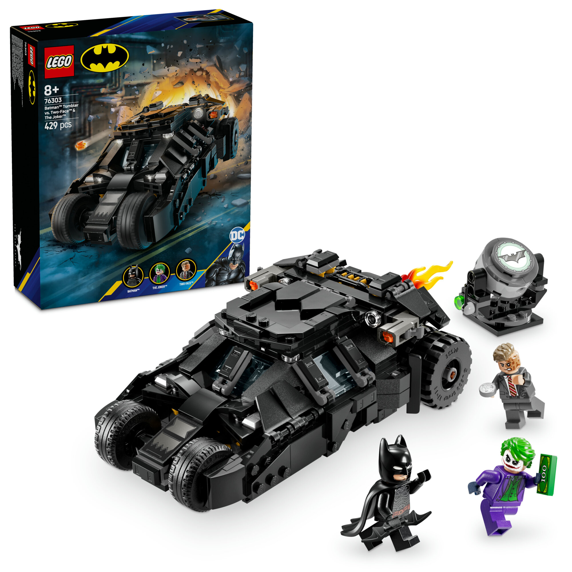 LEGO Super Heroes Batman Tumbler vastaan Two-Face ja The Joker 76303 ...