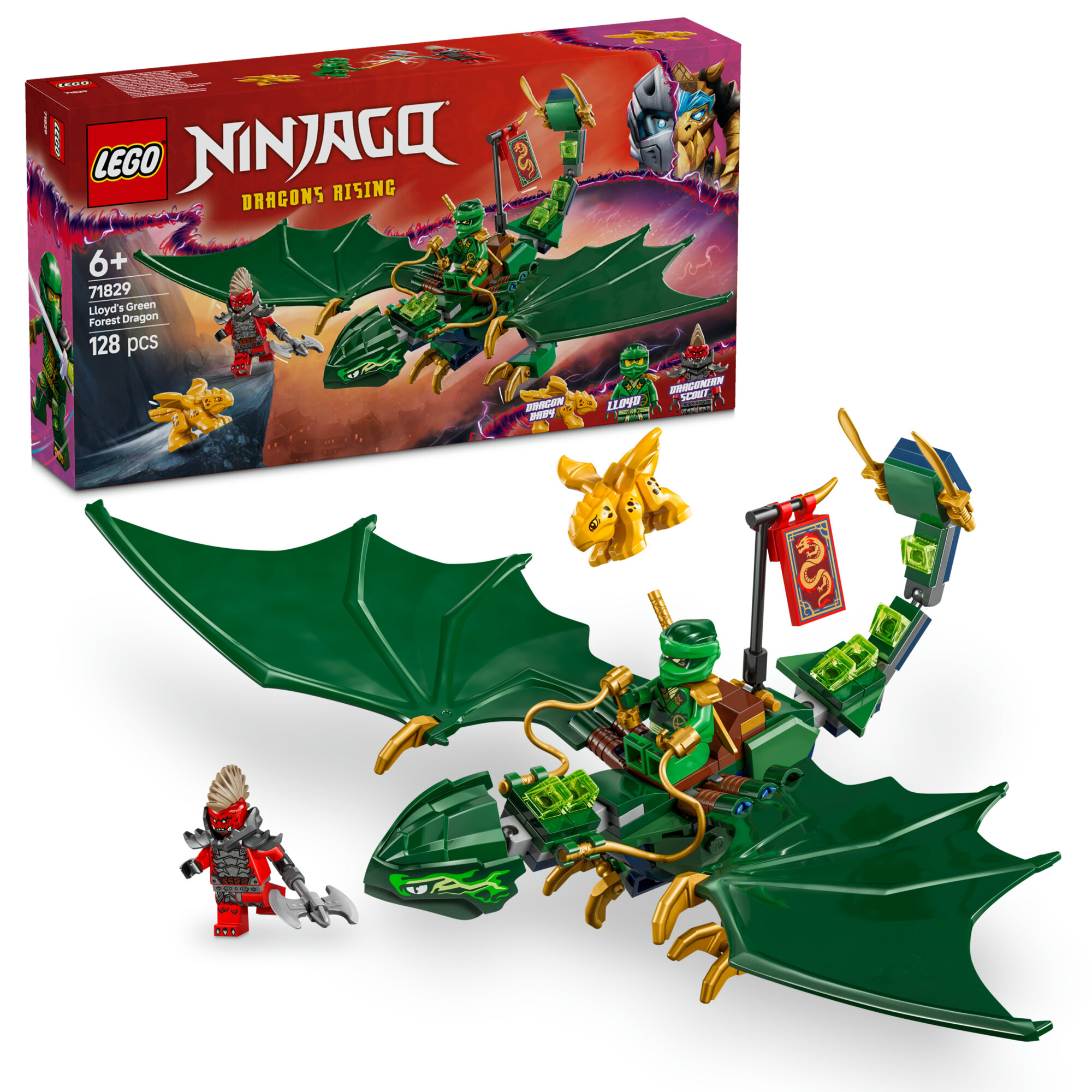 LEGO Ninjago Lloyds gröna skogsdrake 71829 - Elgiganten - Elgiganten