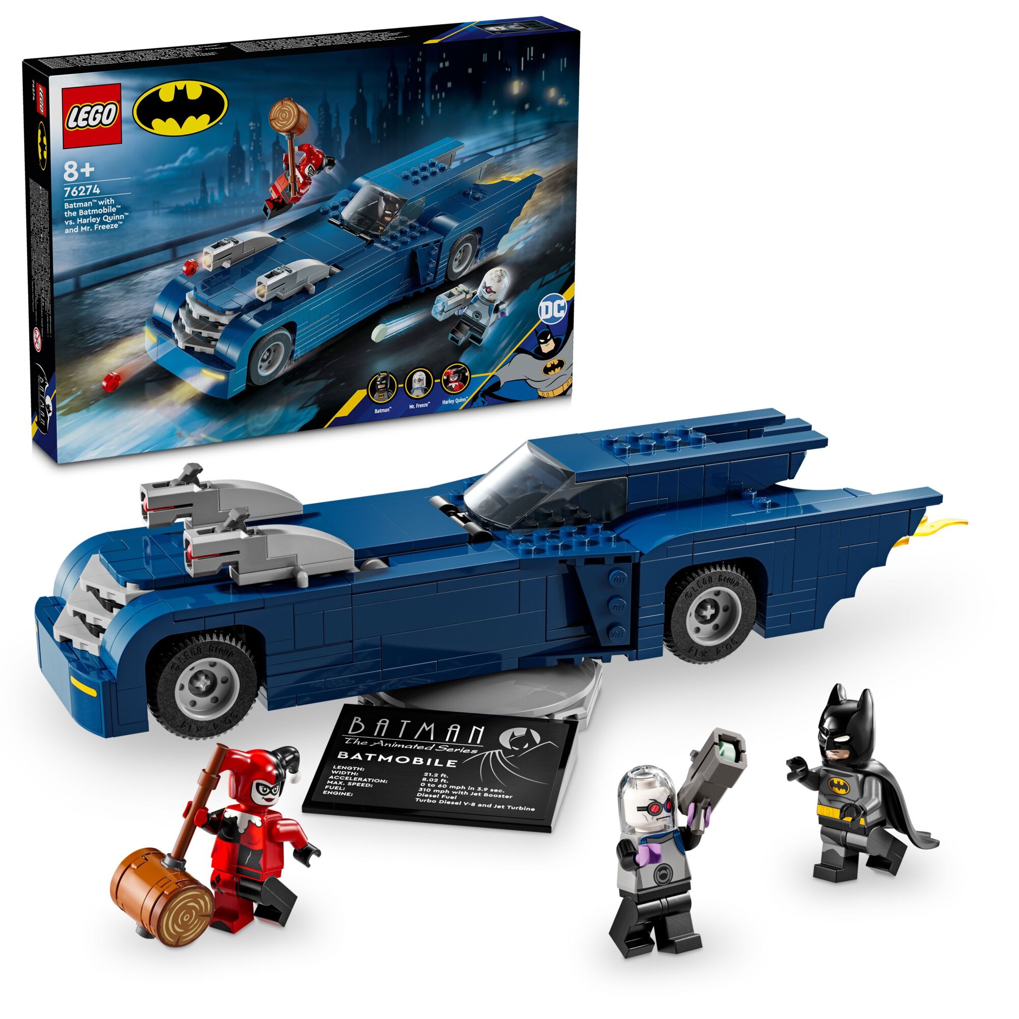 LEGO DC Batman Batman og Batmobile mod Harley Quinn og Mr. Freeze 76274 ...