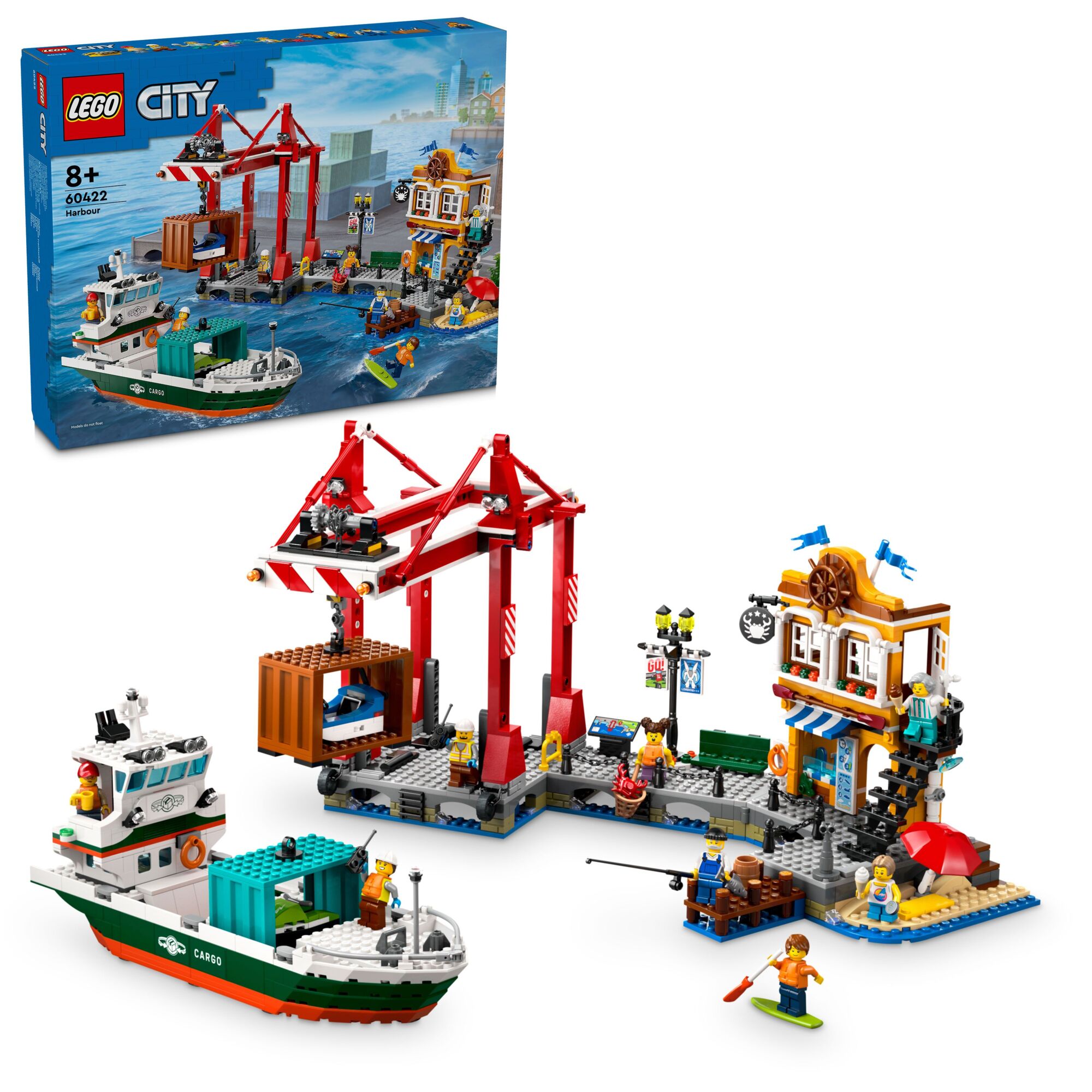 LEGO City Merisatama ja rahtilaiva 60422 - Gigantti verkkokauppa