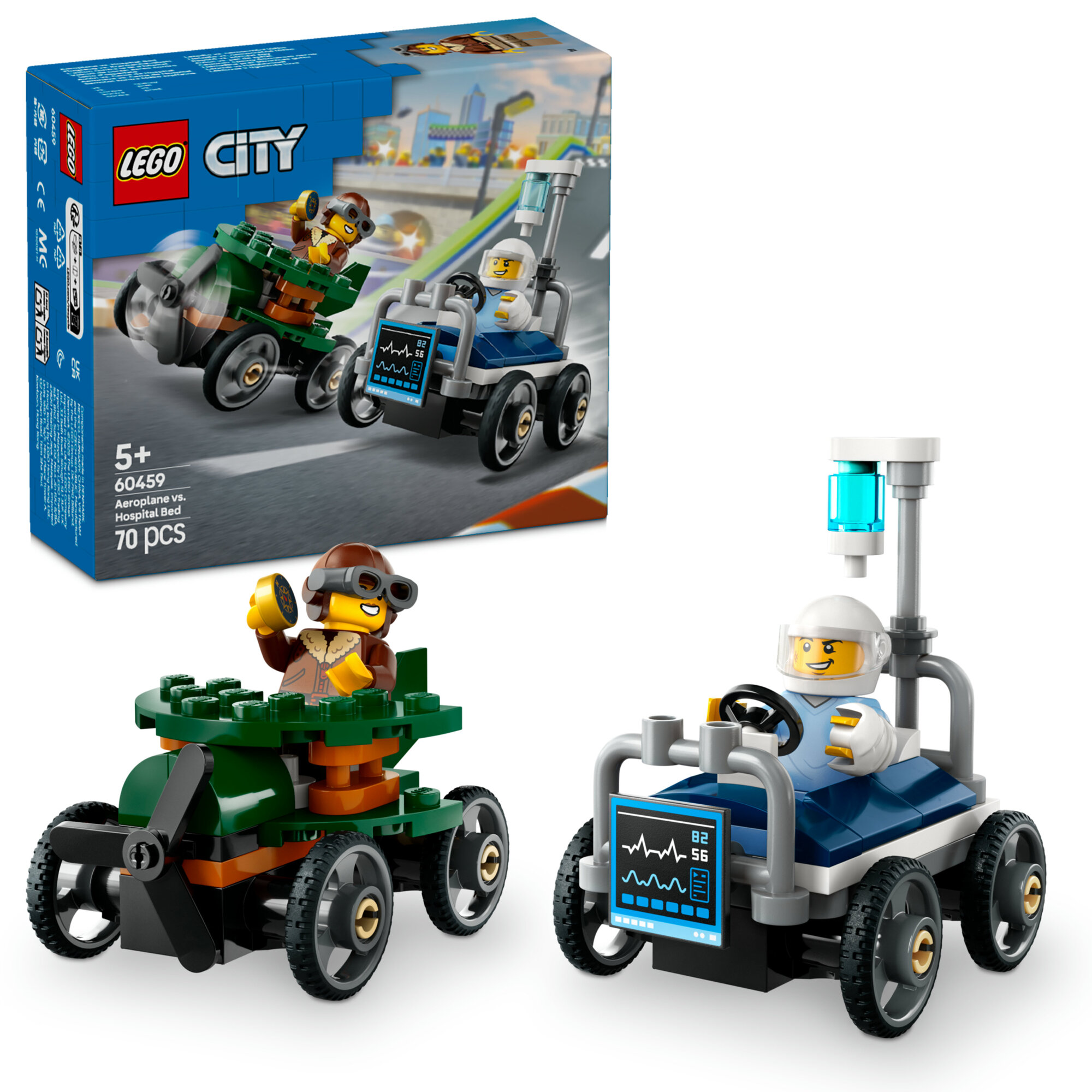 LEGO City Racerbilpakke – fly mod hospitalsseng 60459 | Elgiganten ...