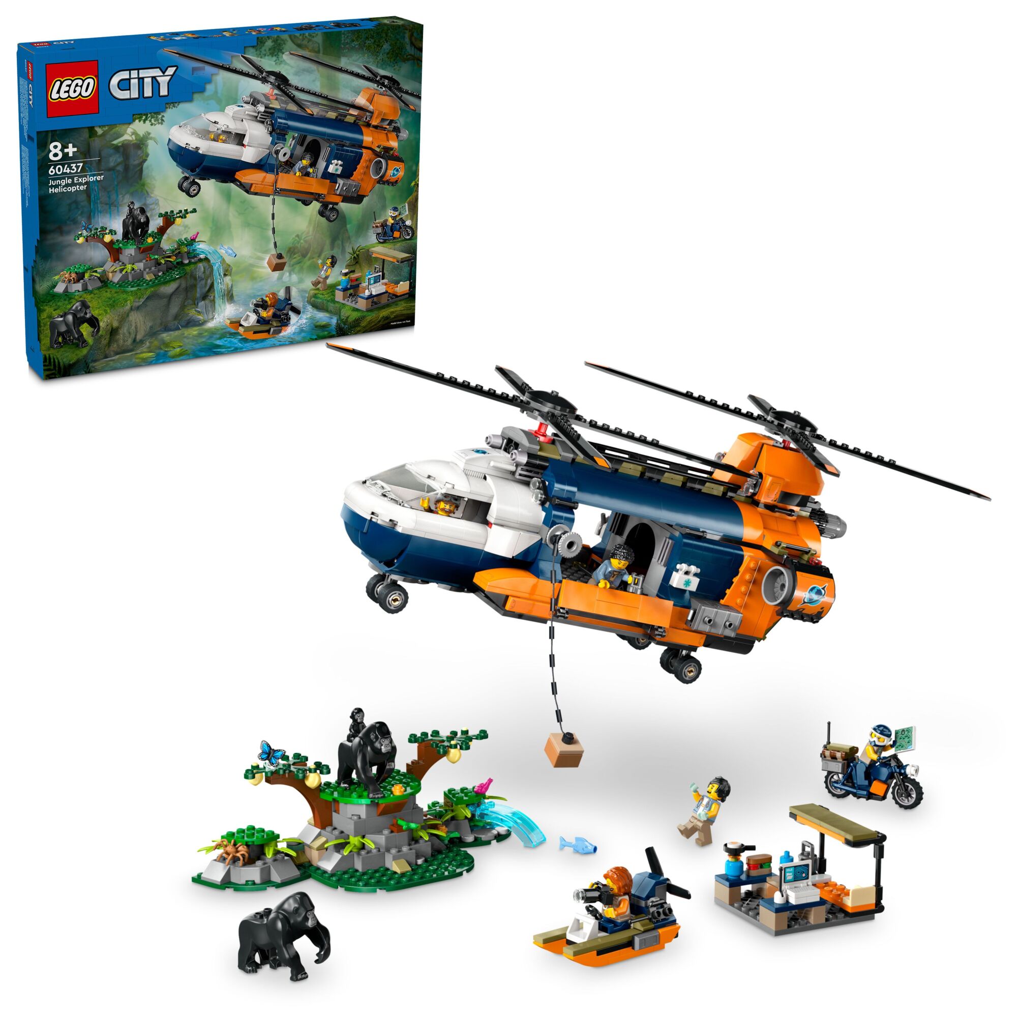 LEGO City Jungleeventyr – helikopter og ekspeditionsbase 60437 ...