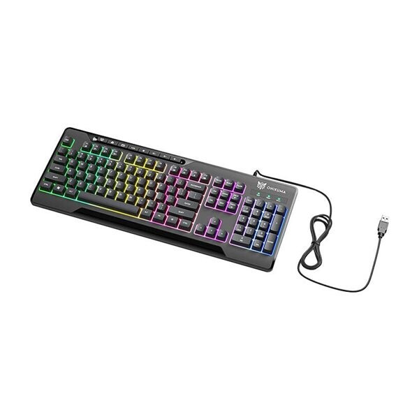 Onikuma RGB-pelinäppäimistö G32, jossa on 104 näppäintä ja kalvokytkin ...