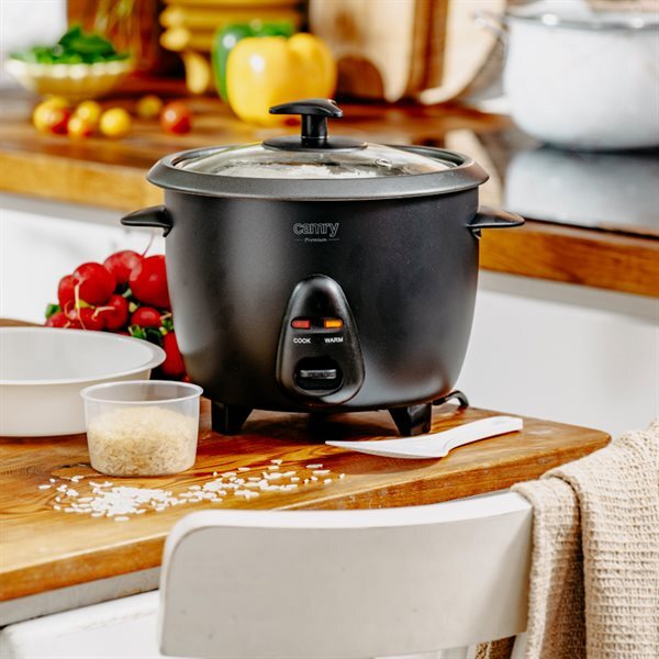 Camry riisin keitin 1L - musta - Gigantti verkkokauppa