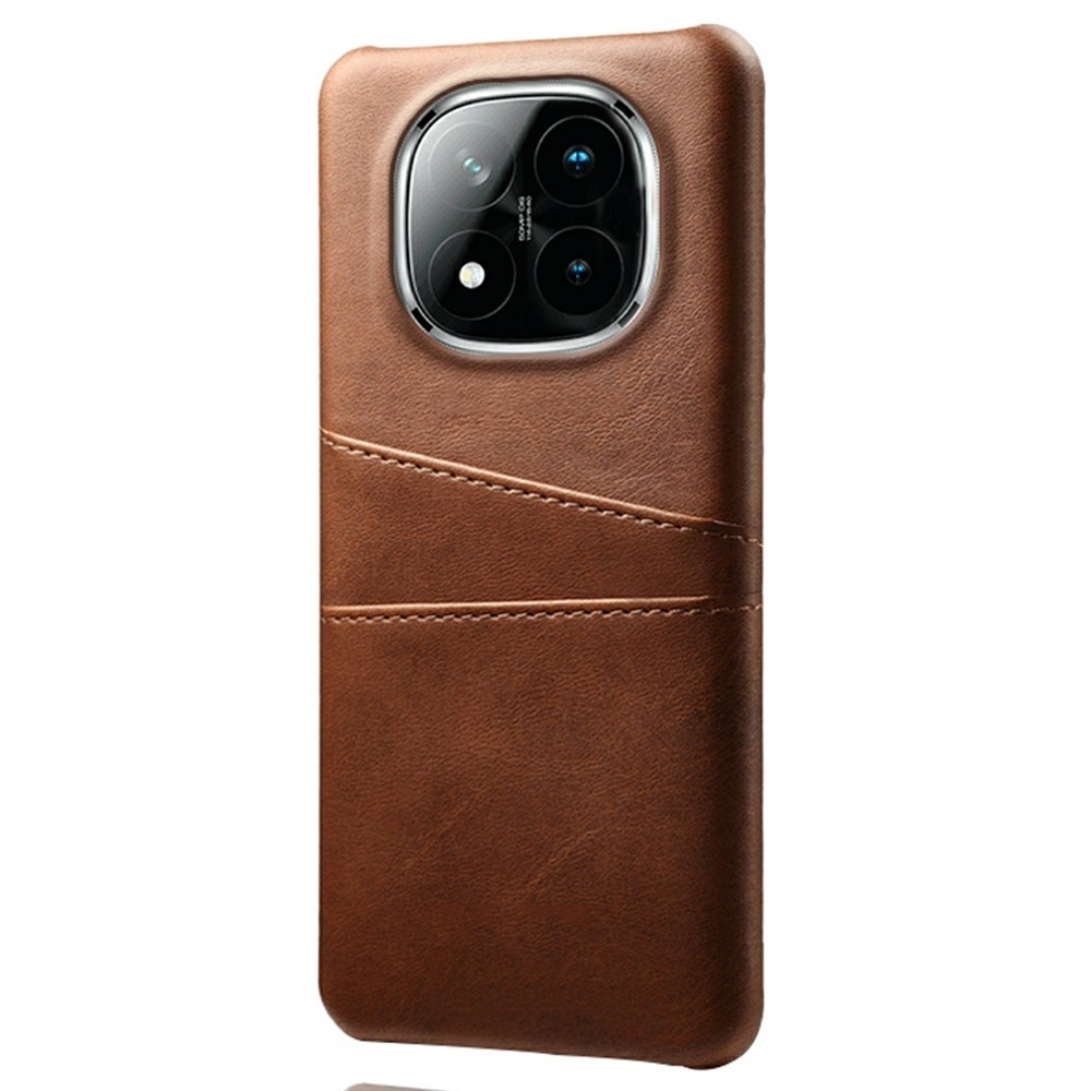 SKALO Xiaomi Redmi Note 14 Pro+ 5G PU-Læder Kortholder Cover - Brun ...