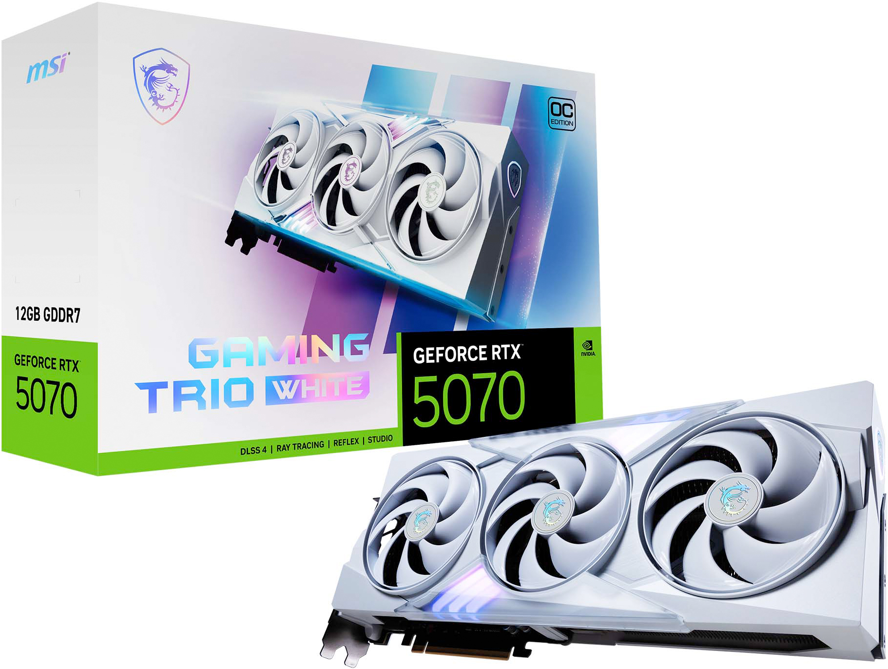 MSI GeForce RTX 5070 12G GAMING TRIO OC WHITE grafikkort - Elkjøp | Elkjøp