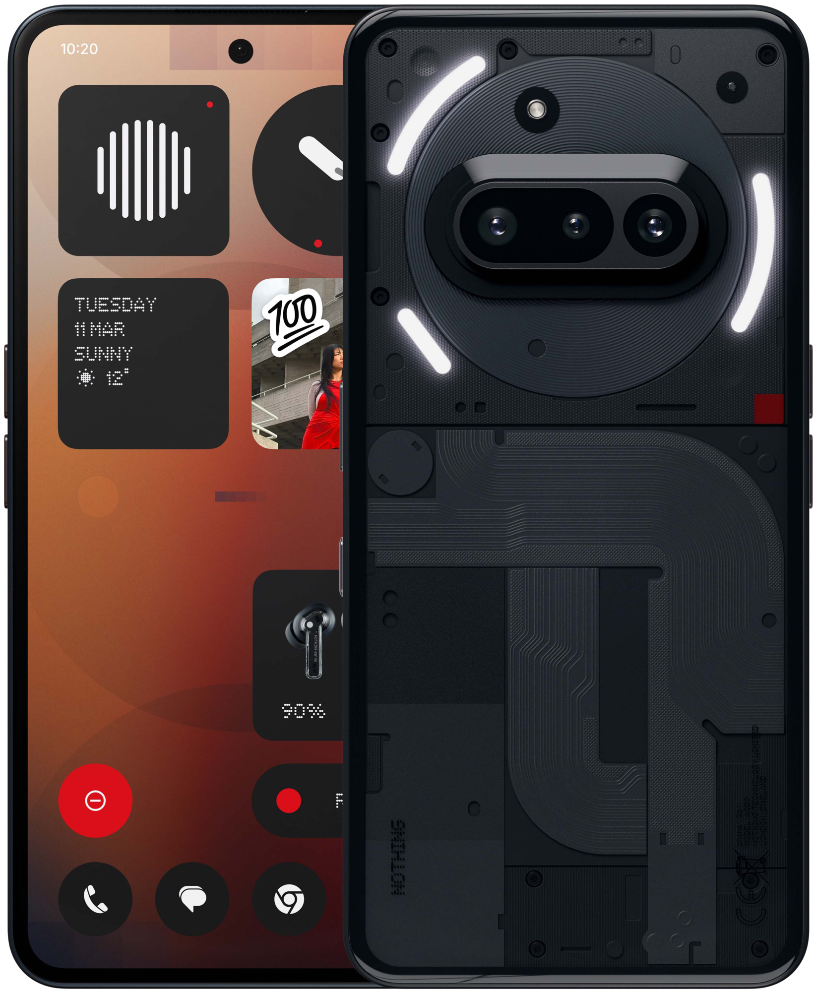 Nothing Phone (3a) 5G smarttelefon 8/128GB (sort) - Elkjøp | Elkjøp