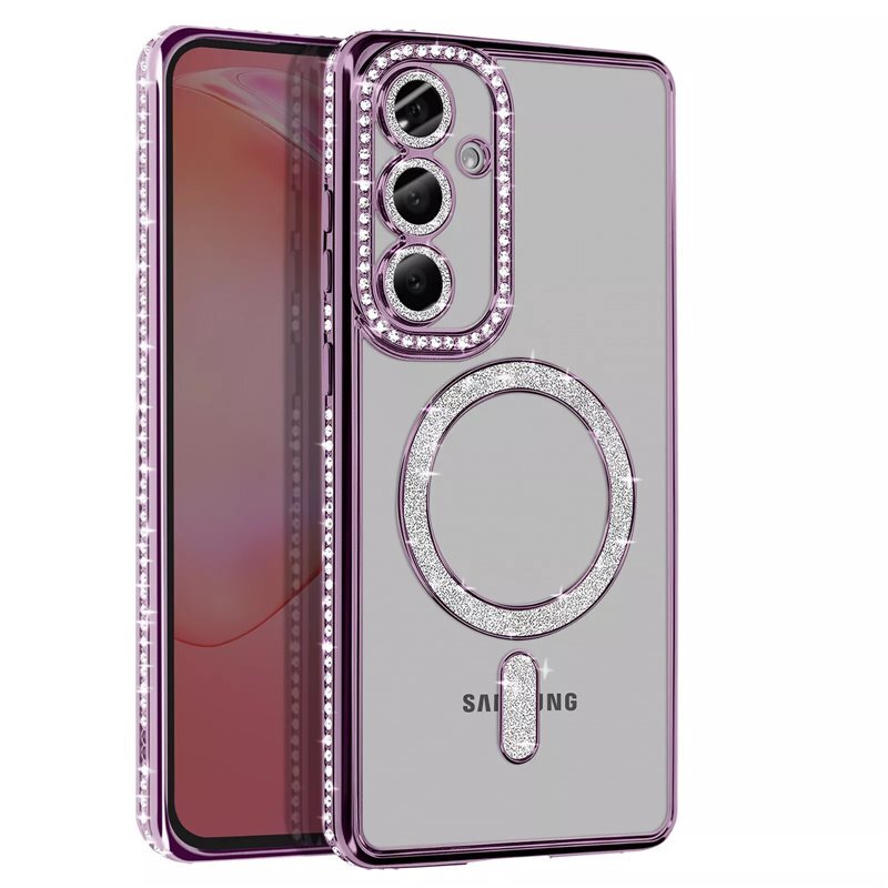 Diamond bling MagSafe kuori Samsung Galaxy A15 5G - Purple - Gigantti ...