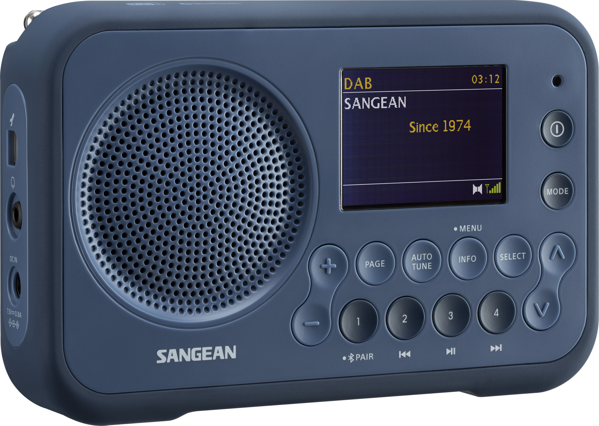 Sangean DPR-76BT Radio med Bluetooth Dark Blue - Elgiganten - Elgiganten
