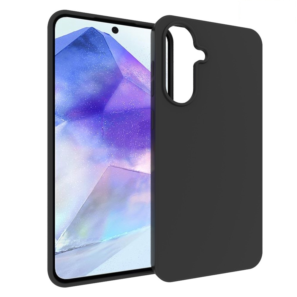 Til Samsung Galaxy A56 Case TPU Cover Bagside - Sort | Elgiganten | Elgiganten