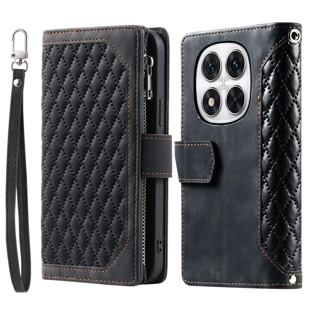 SKALO Xiaomi Redmi Note 14 Pro+ 5G Style 005 Big Wallet Quiltat ...