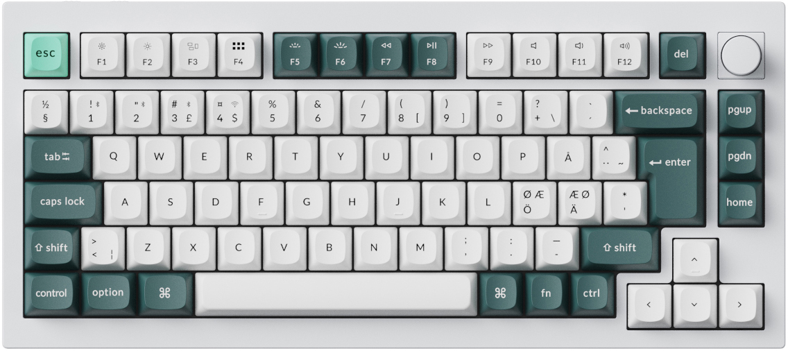 Keychron Q1 HE Shell White Wireless tangentbord för gaming - Elgiganten ...