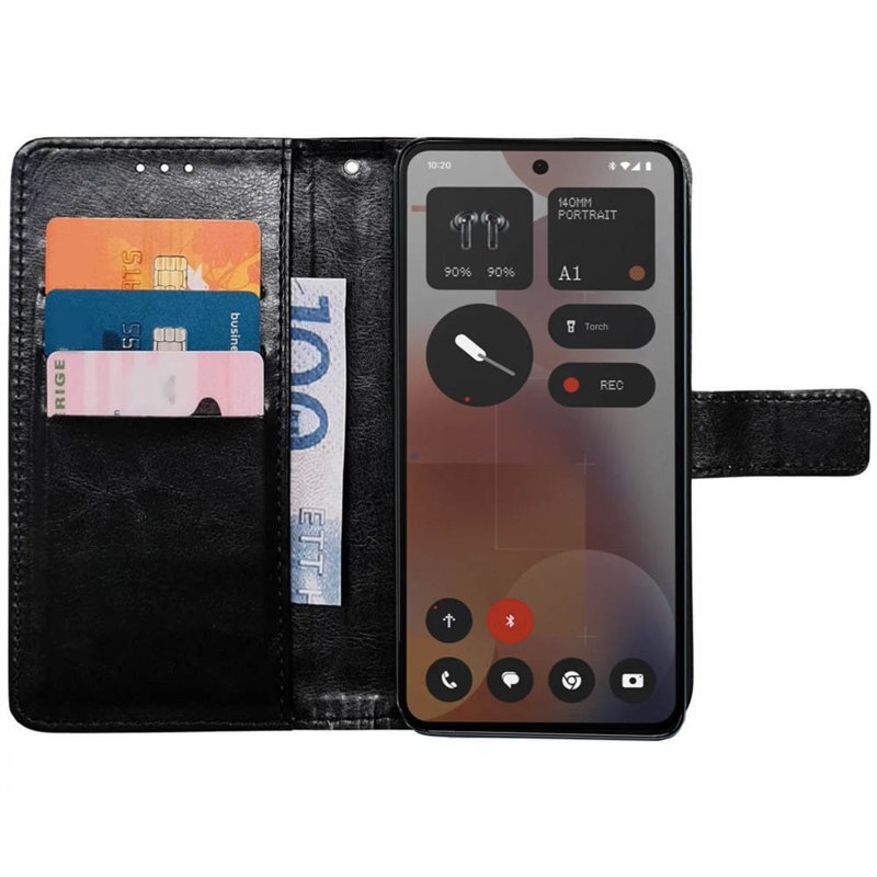 Wallet cover 3-kort Nothing Phone 3a Pro - Sort | Elgiganten | Elgiganten