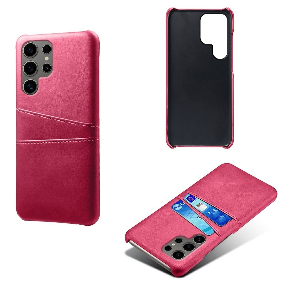 Til Samsung Galaxy S25 Ultra KSQ PU-læderbelagt skal hårdt etui ...