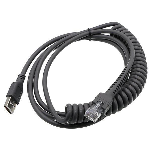USB-kabel Spiral USB til RJ45 til Honeywell / Zebra / Symbol 3 m ...