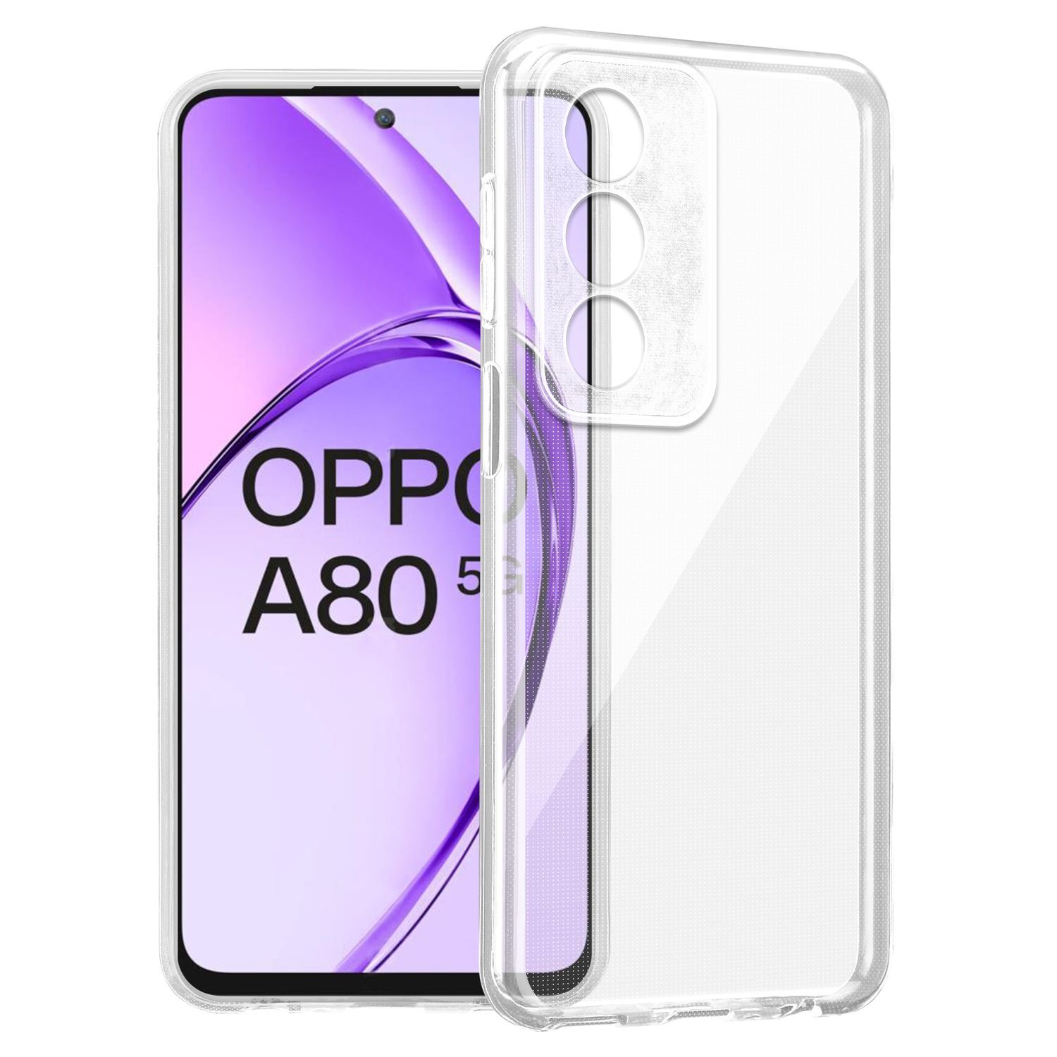 OPPO A80 / A3 Cover Case Etui (Gennemsigtig) | Elgiganten | Elgiganten